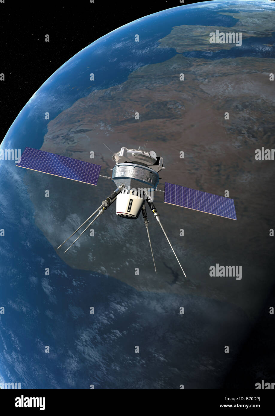 planet and satellite Stock Photo - Alamy