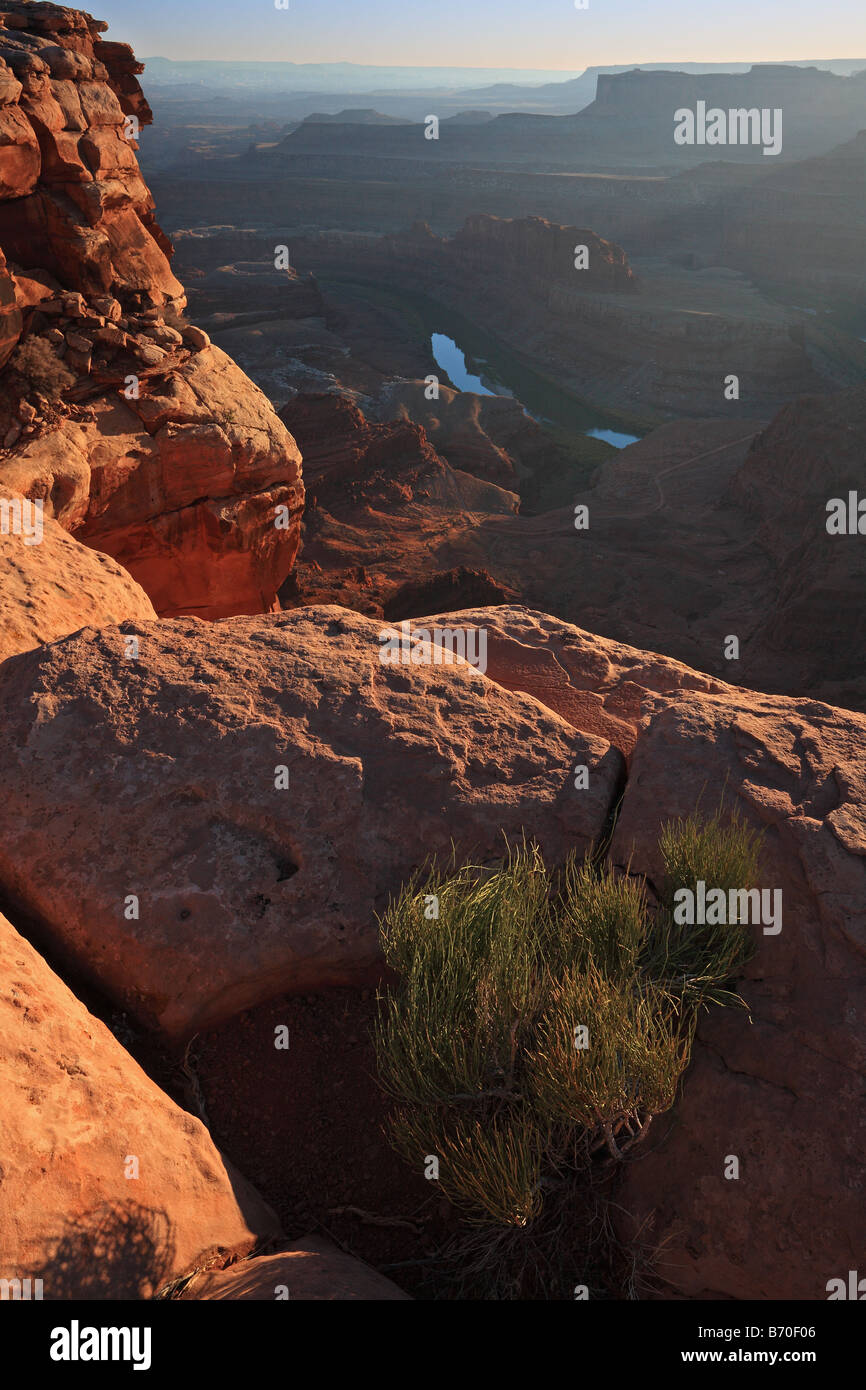 Cliffs and a river at sunset Stock Photo - Alamy