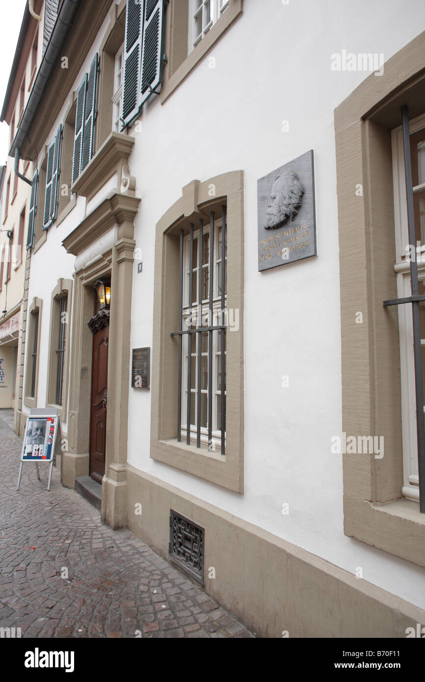 Karl Marx's birthplace house, Trier, Rheinland, Germany Stock Photo - Alamy