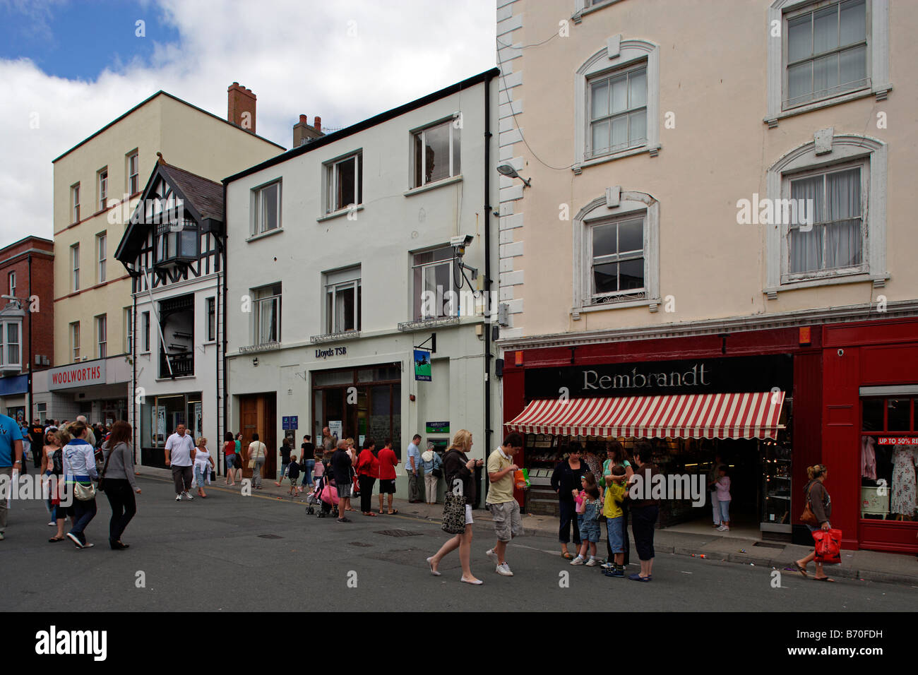 Tenby Gower House Tudor Square town center typical buildings ...
