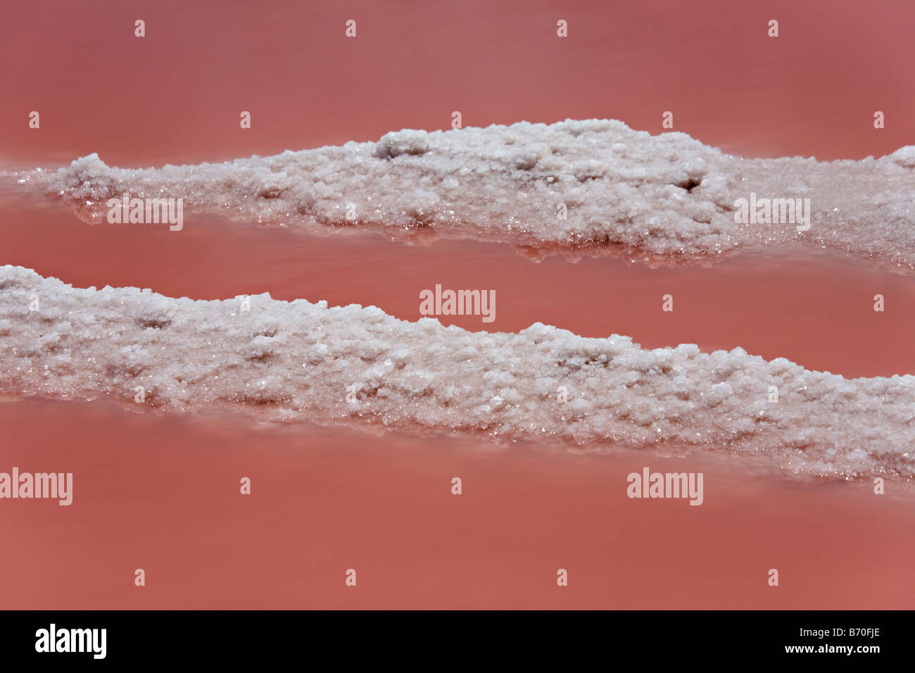 Salt crystallization at the salt pond system in Walvis Bay area Namibia ...