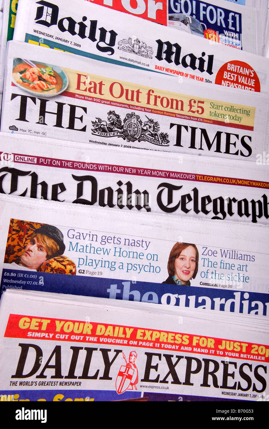 Uk newspaper hi-res stock photography and images - Alamy