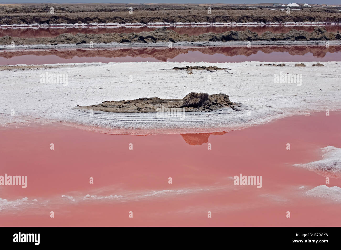 The salt pond system in Walvis Bay area Namibia Stock Photo - Alamy
