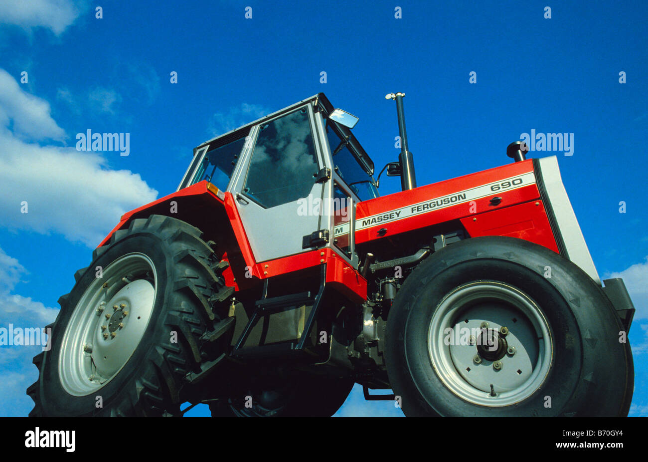 New Massey Ferguson 690 tractor, Wiltshire, UK Stock Photo - Alamy