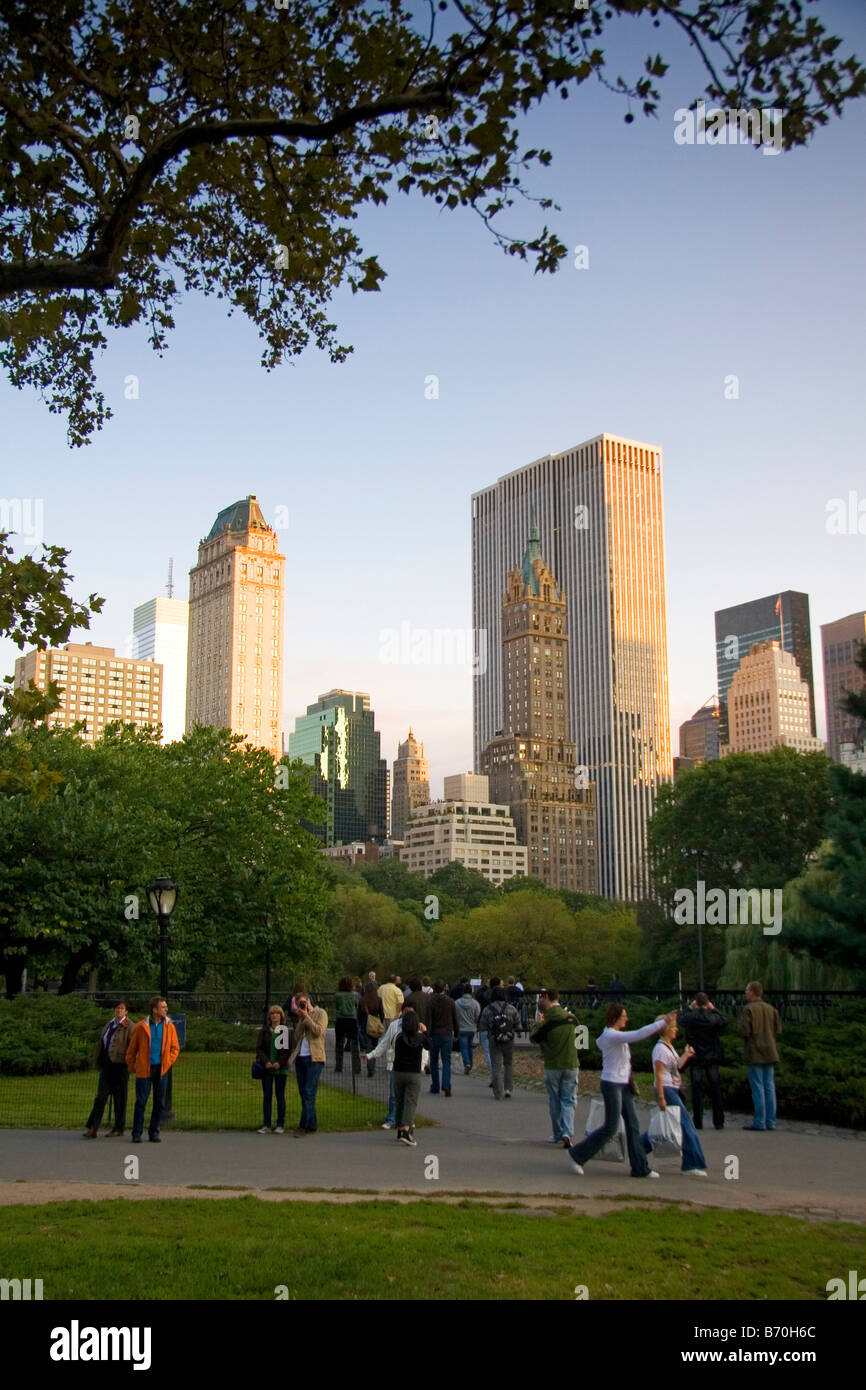 People in Central Park Manhattan New York City New York USA Stock Photo ...