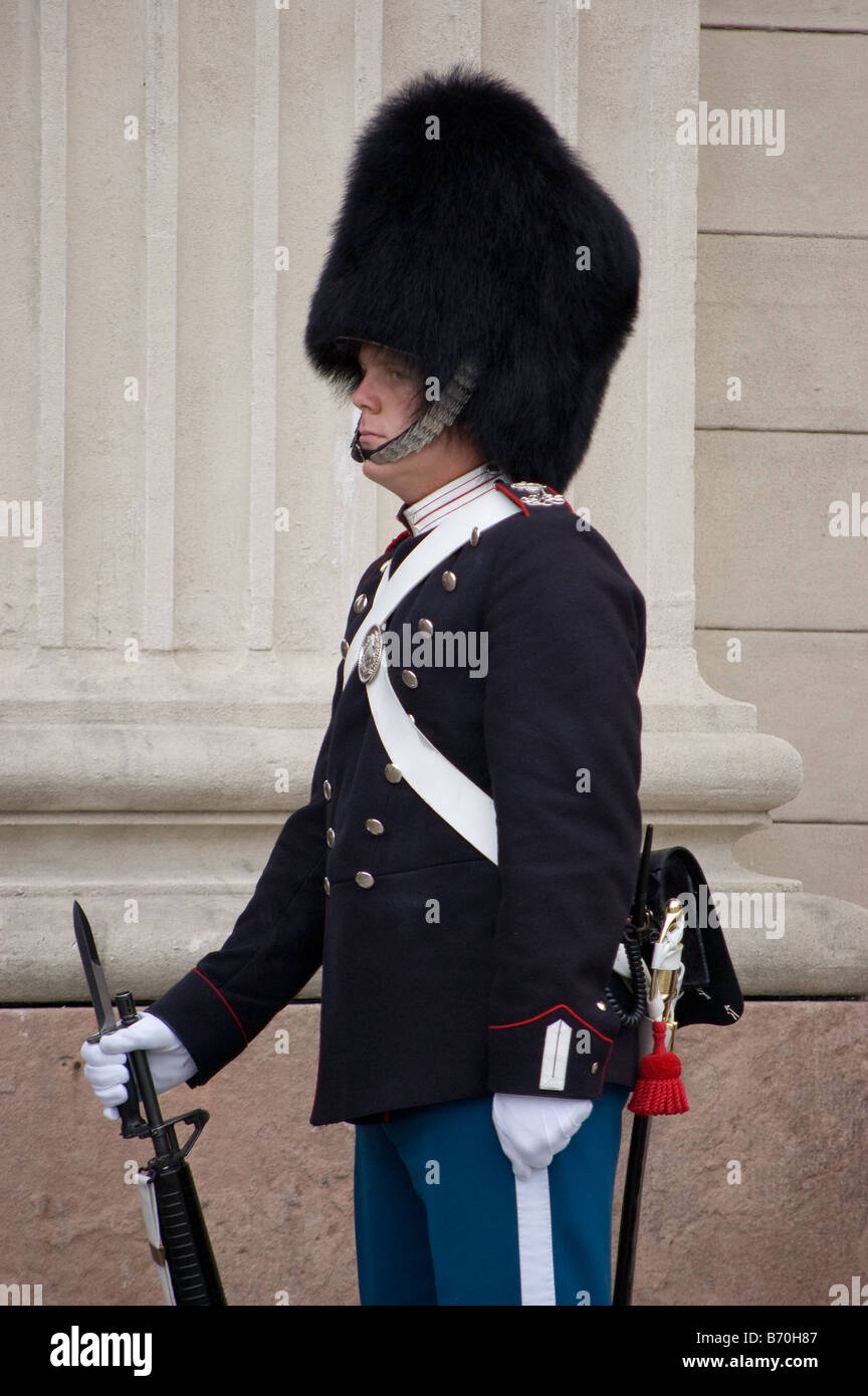 Ceremonial guards amalienborg palace hi-res stock photography and images - Alamy