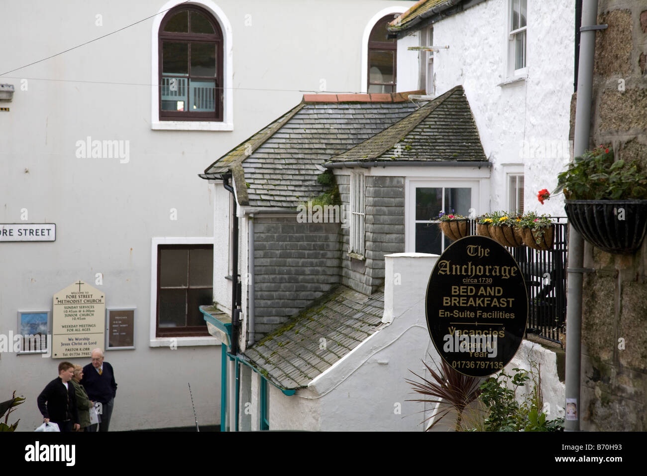 fore street st ives cornwall Stock Photo - Alamy