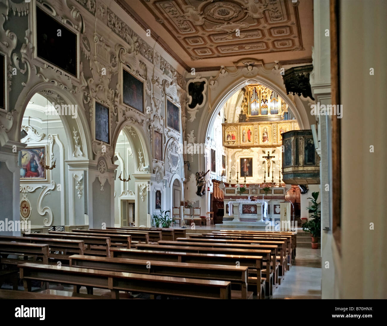 Part of the old town’s Cathedral of Santa Maria della Bruna. Matera ...