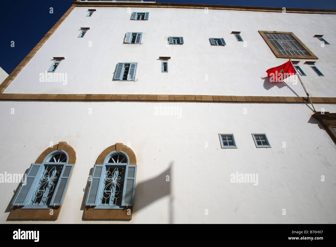 Traditional white building in Essaouira, Morocco Stock Photo - Alamy