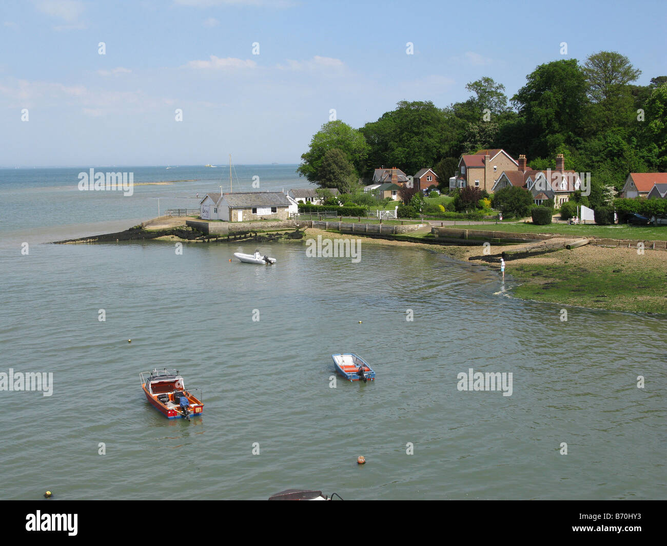 Yarmouth waterfront, Isle of Wight, England, United Kingdom, Europe ...