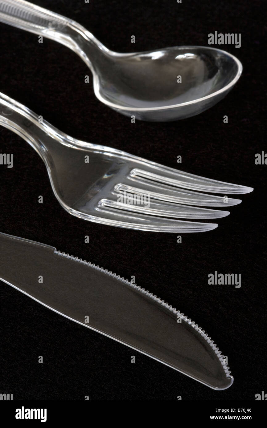 Knife Fork and Spoon Stock Photo - Alamy