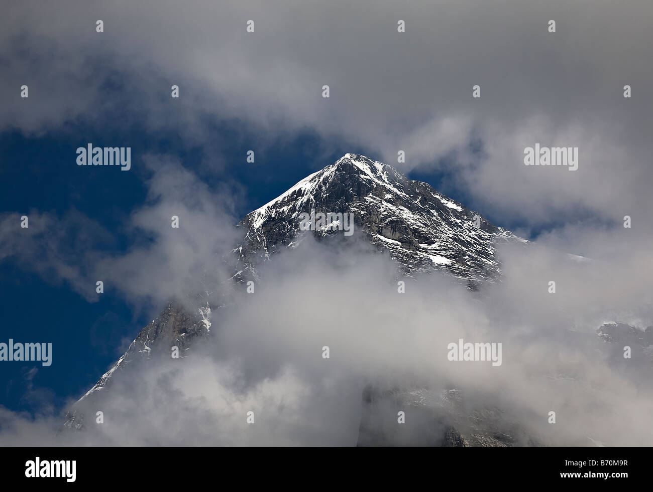 The Eiger in cloud from Kleine Scheidegg Stock Photo - Alamy