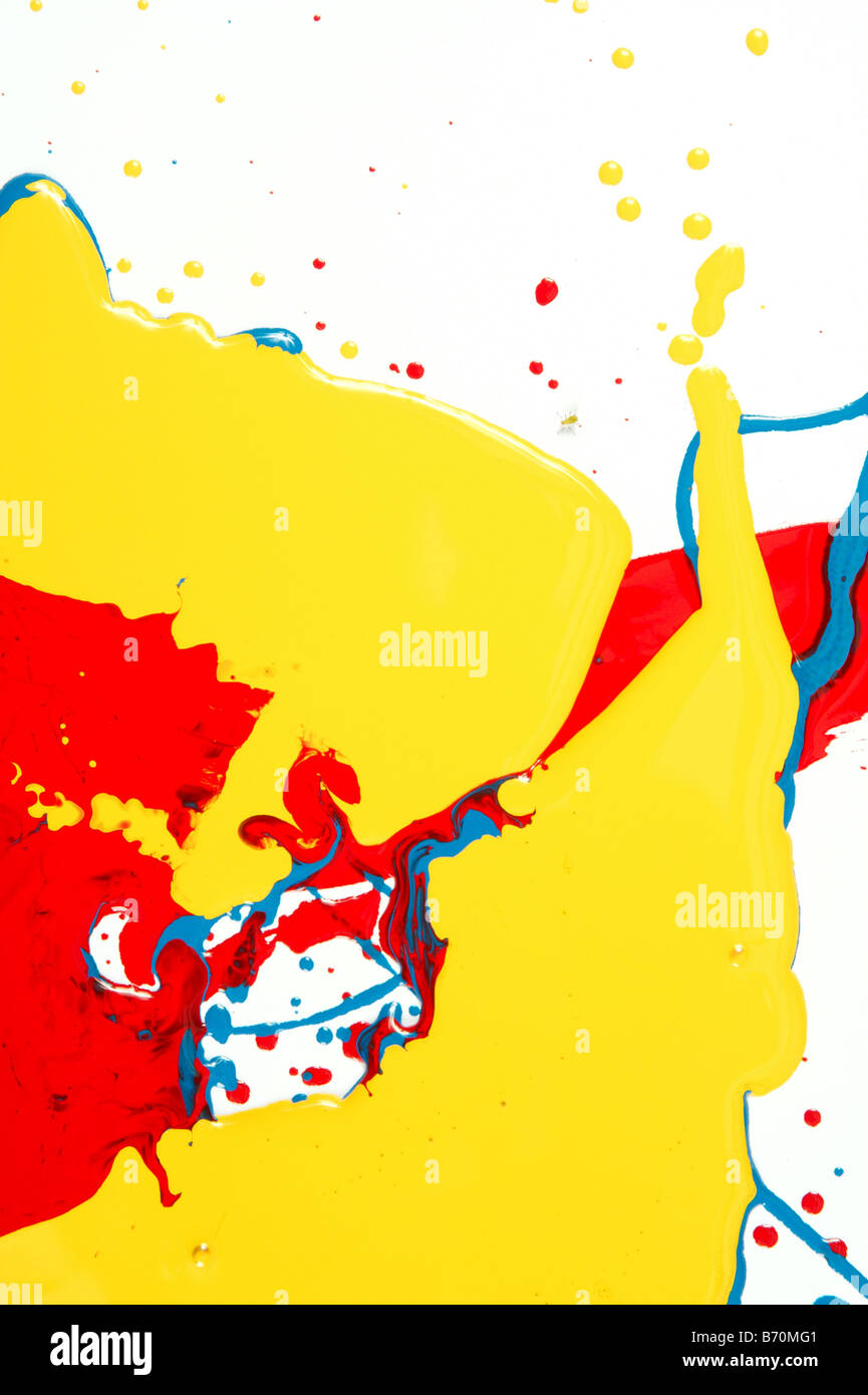 The abstract image from three colors on a white background Stock Photo ...