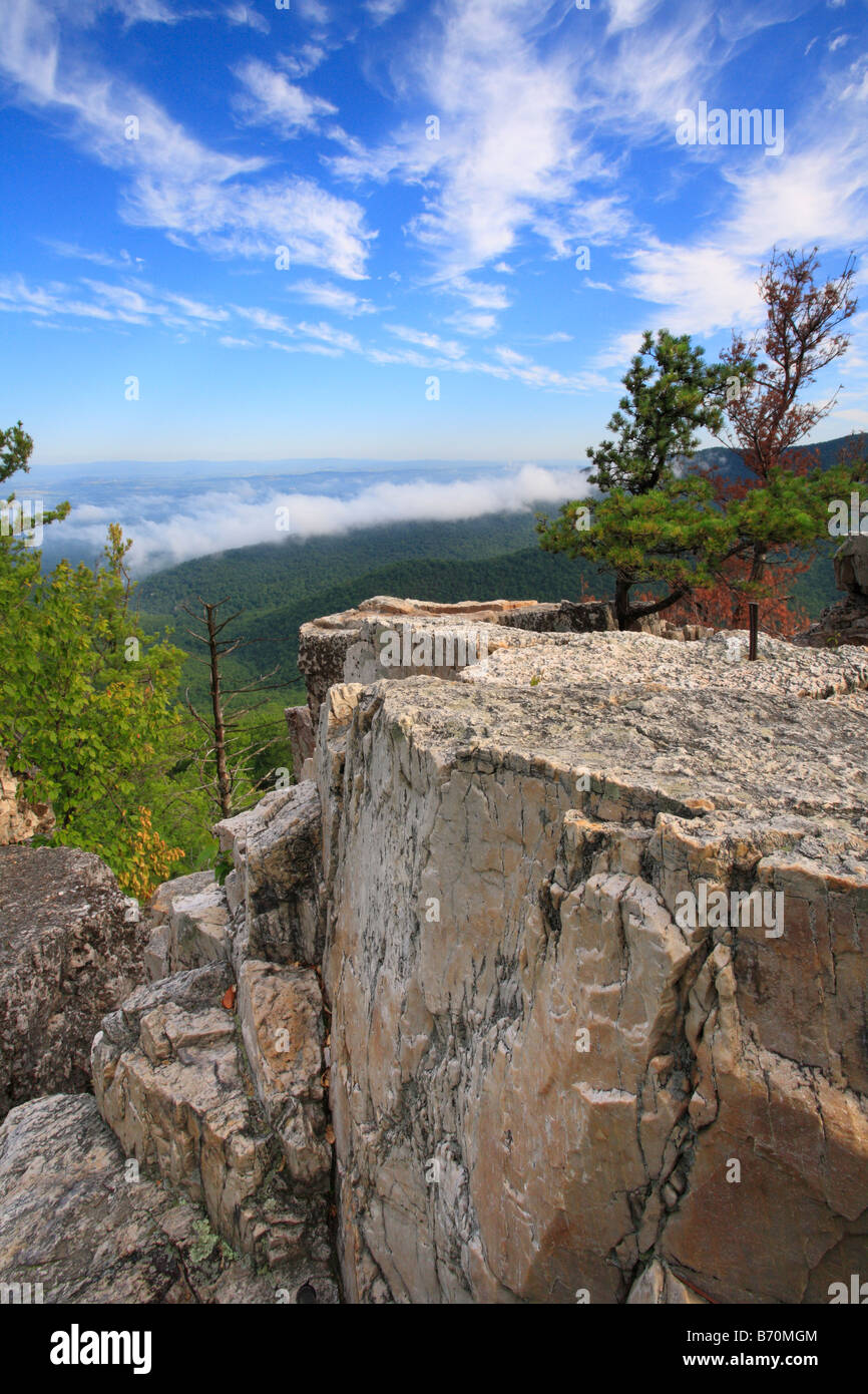 Chimney Rocks and Shenandoah Valley, near Appalachian Trail, Shenandoah ...