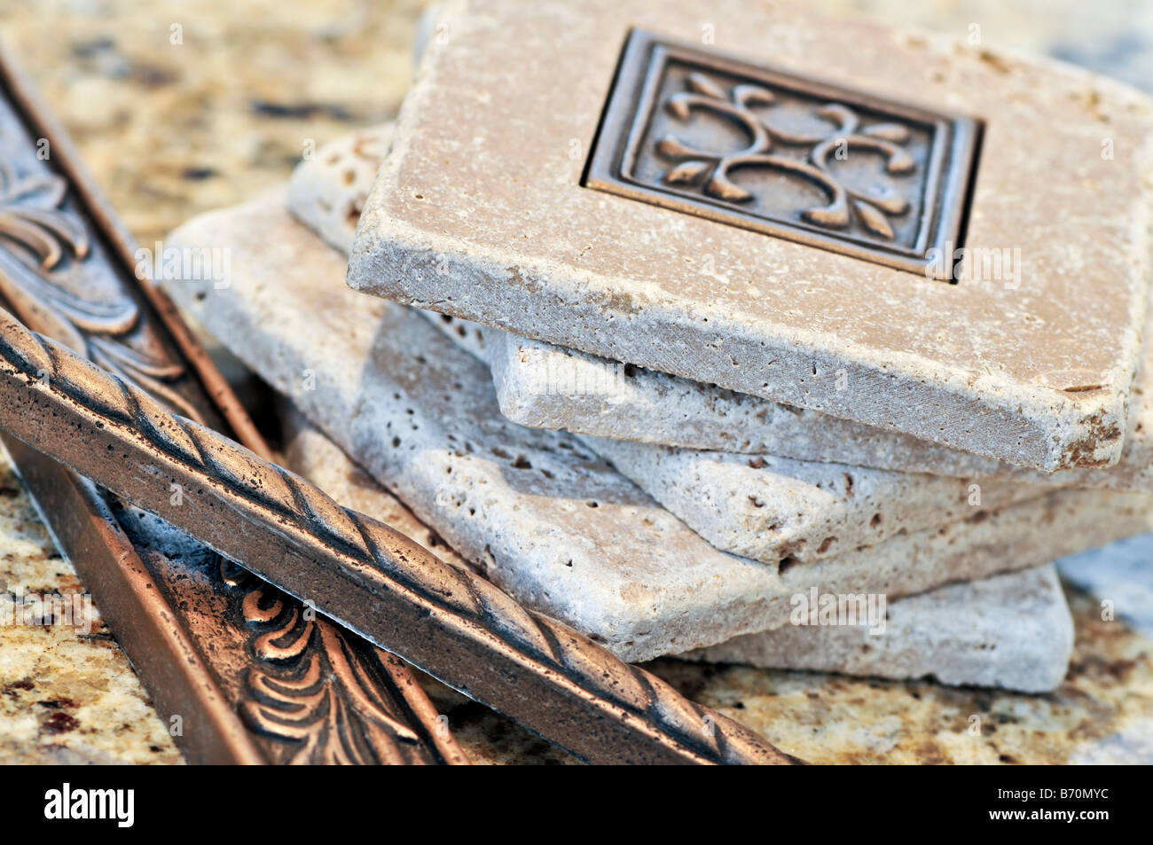 Stacked tile backsplash hi-res stock photography and images - Alamy
