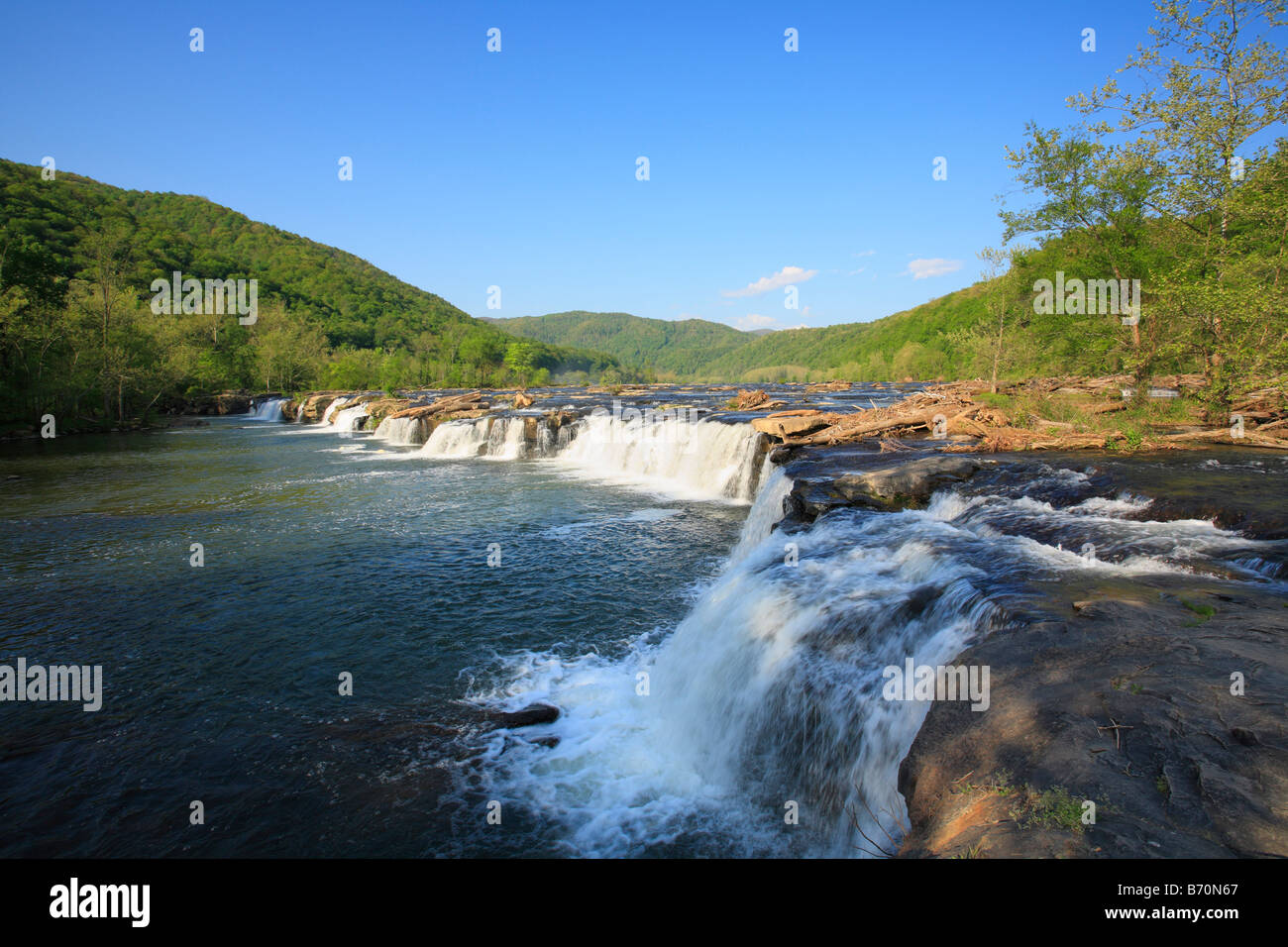 Sandstone Falls, New River Gorge National River, West Virginia, USA ...