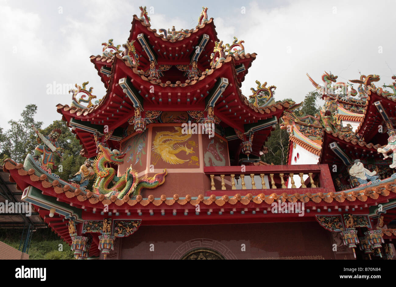 Longfong Temple located at Sun Moon Lake Taiwan Stock Photo - Alamy