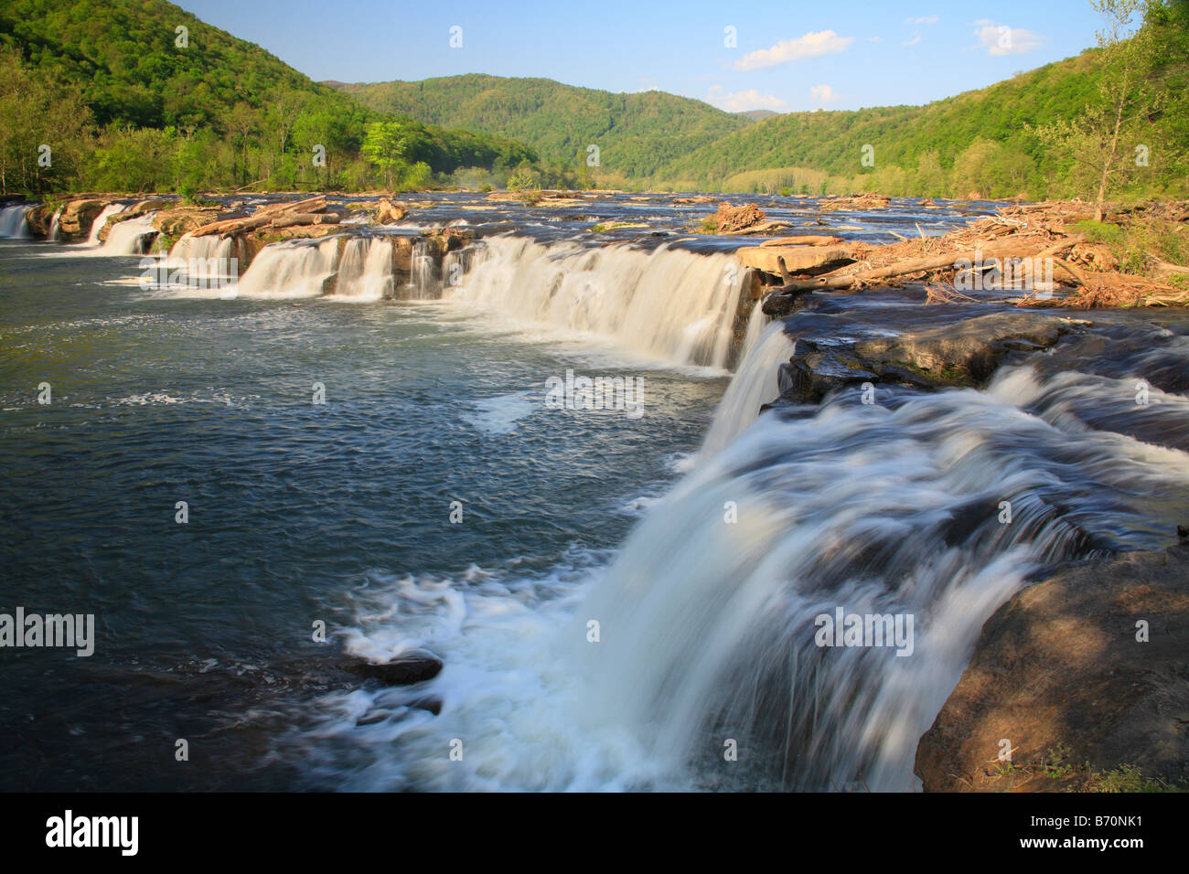 Sandstone Falls, New River Gorge National River, West Virginia, USA ...