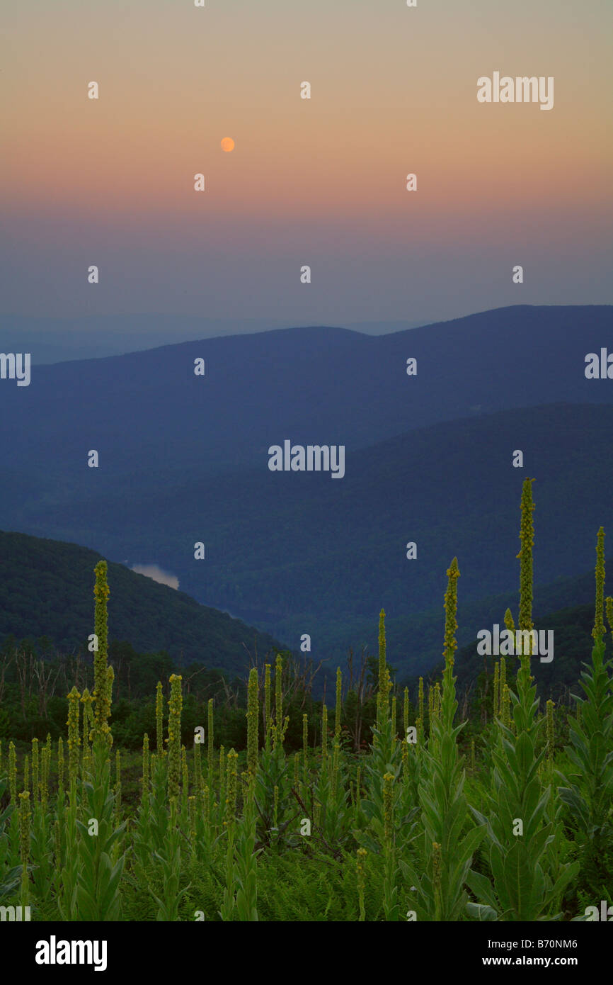 Full Moon, Moormons River Overlook , Shenandoah National Park, Virginia ...