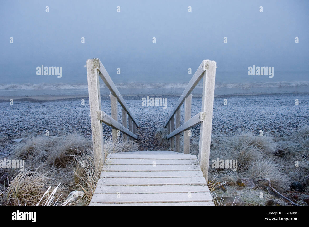 Wooden steps to the beach hi-res stock photography and images - Alamy