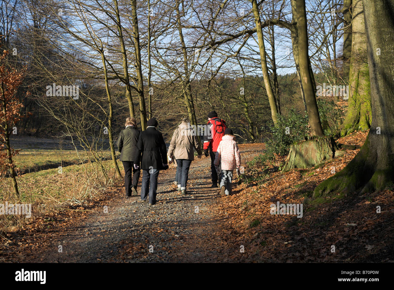 Family enjoying winter walk hi-res stock photography and images - Alamy