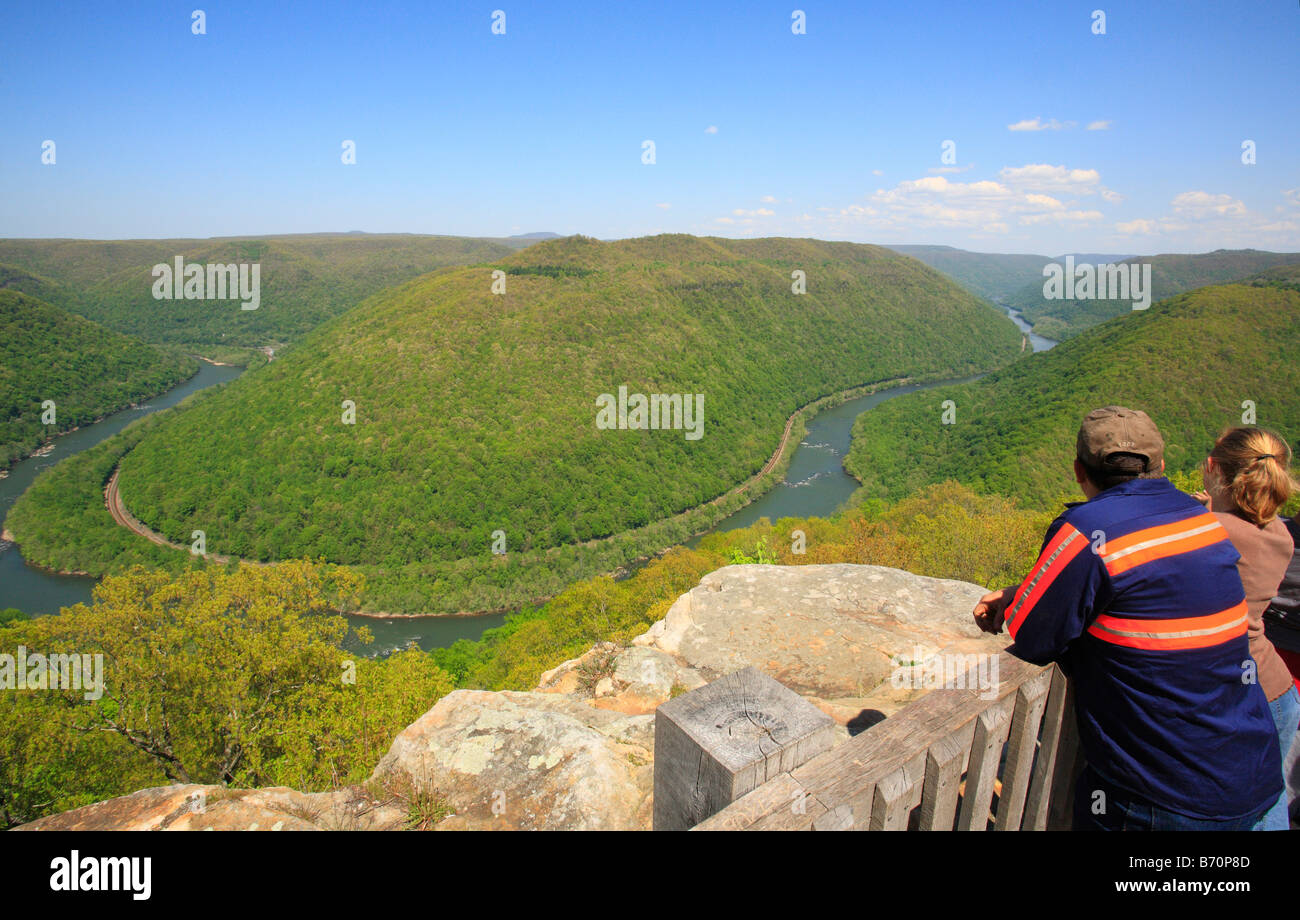 View From Overlook, Grand View Park, New River Gorge National River ...