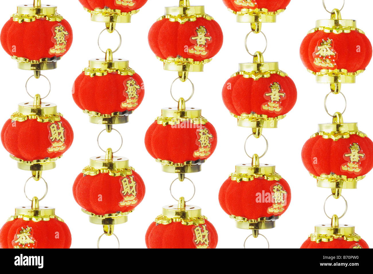 Decorative Chinese new year prosperity lanterns background Stock Photo ...