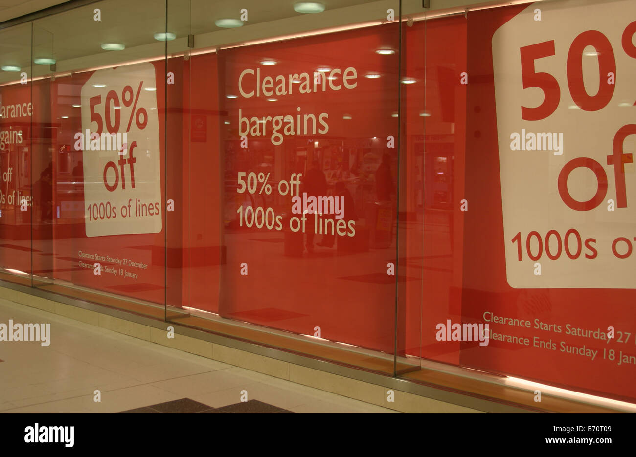 Sales John Lewis in Nottingham Stock Photo - Alamy