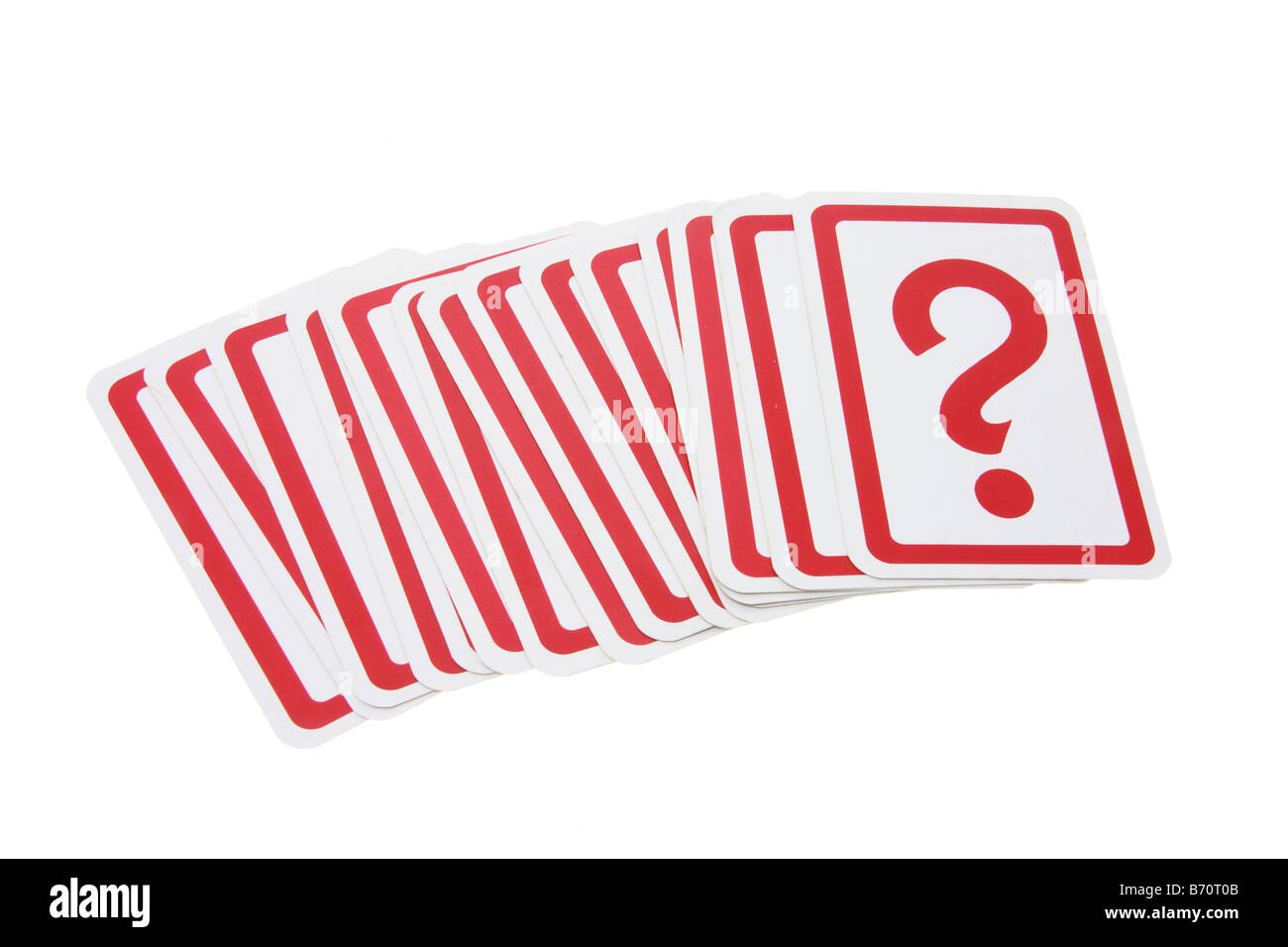 Question Mark Cards Stock Photo - Alamy