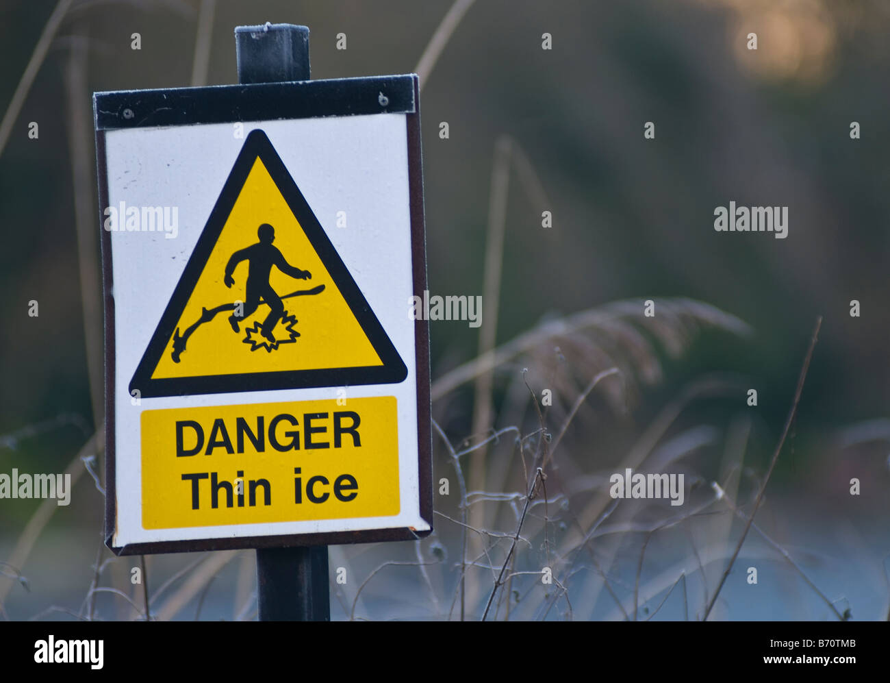 Danger thin ice hi-res stock photography and images - Alamy