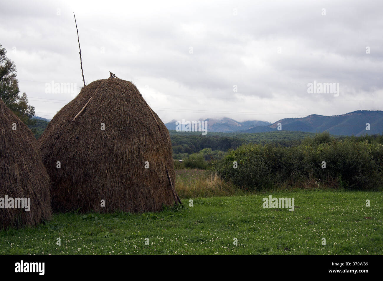 Haystack haystacks romania romanian hi-res stock photography and images ...