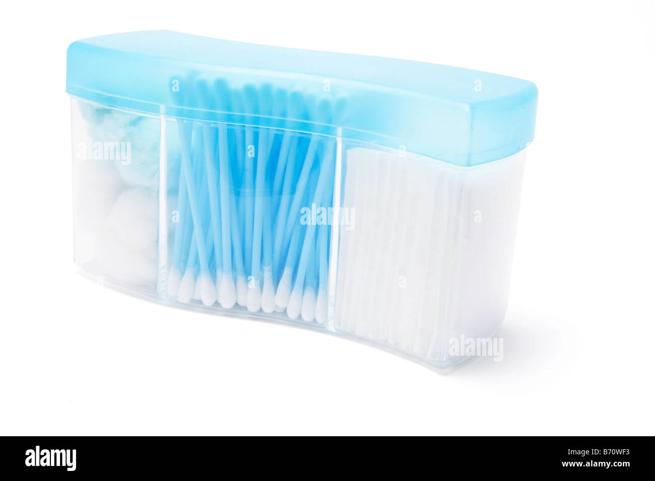 Cotton Wool and Buds in Box o Stock Photo - Alamy