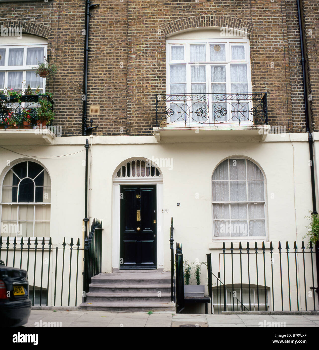 Terraced housing in Frederick Street near Kings Cross London England UK ...
