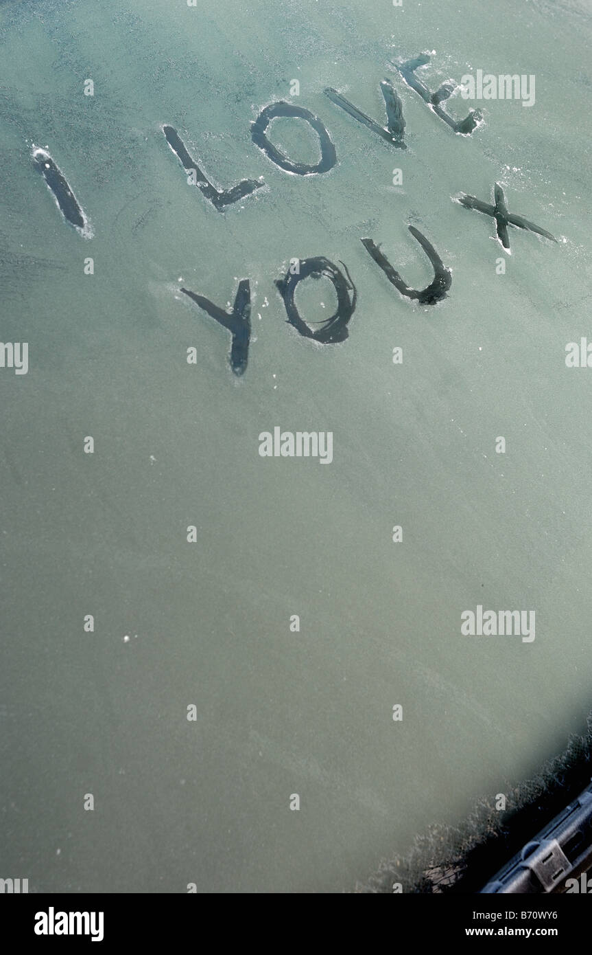 Frost written with finger hi-res stock photography and images - Alamy