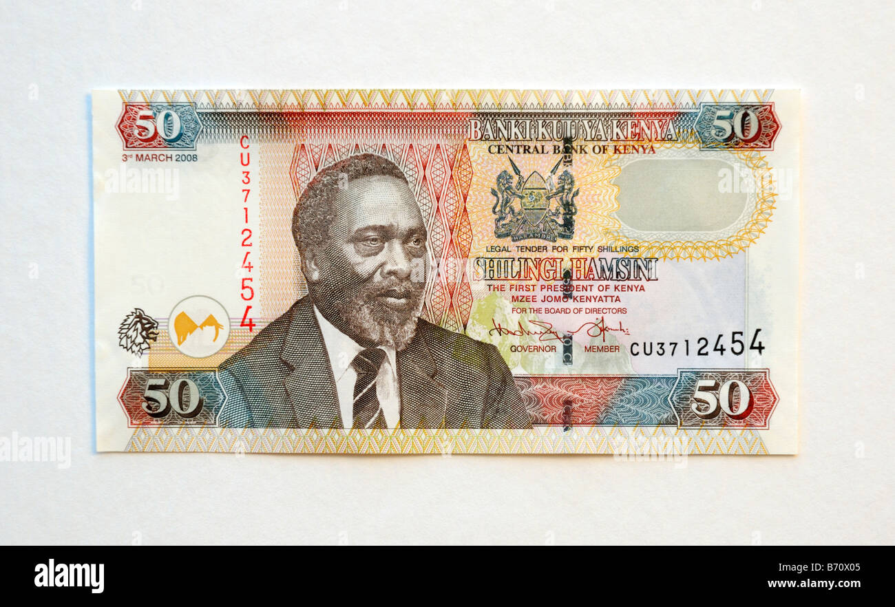 Kenya fifty 50 bank note hi-res stock photography and images - Alamy