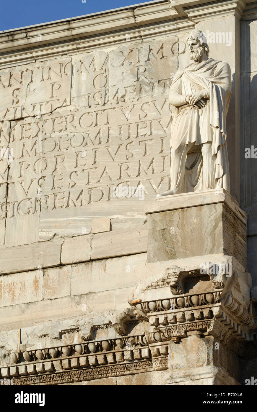 Rome Italy Arch of Constantine detail One of four marble statues of ...