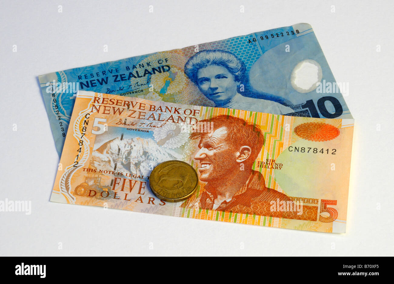 New Zealand Currency Stock Photo - Alamy