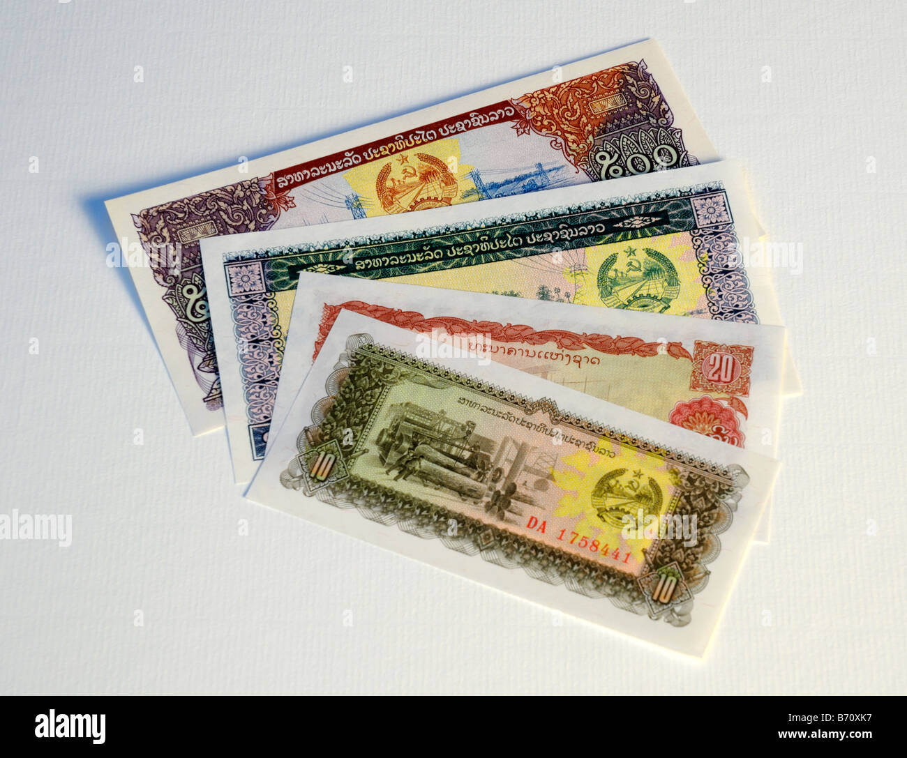 Laos Bank Notes Stock Photo - Alamy
