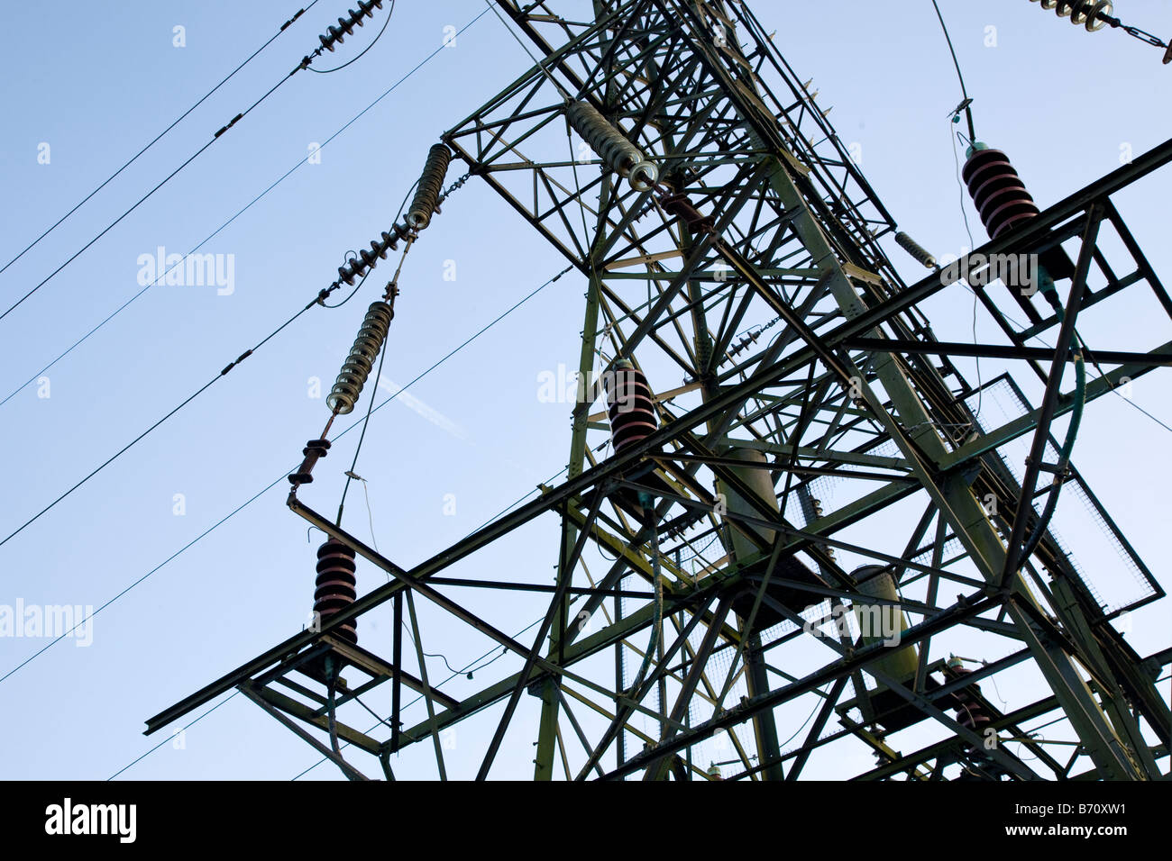 British Electricity Pylon Stock Photo - Alamy