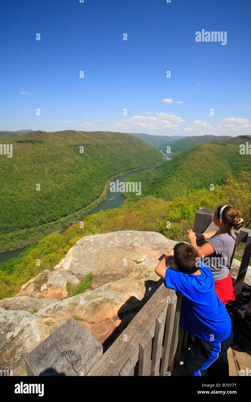 View From Overlook, Grand View Park, New River Gorge National River ...