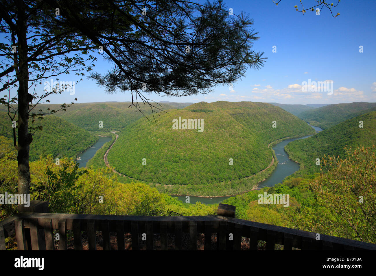 View From Trail, Grand View Park, New River Gorge National River, West ...