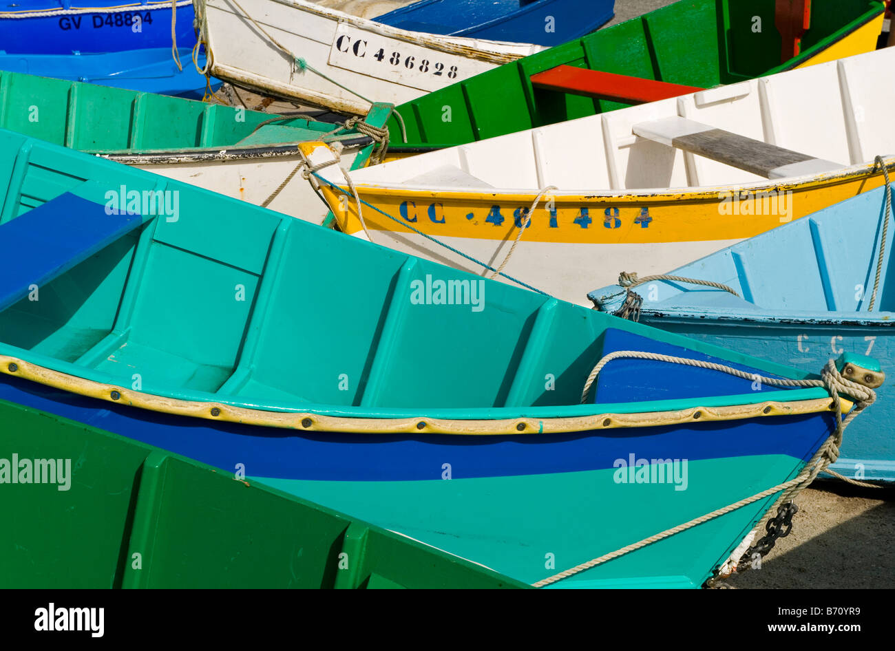 Colourful wooden boats hi-res stock photography and images - Alamy
