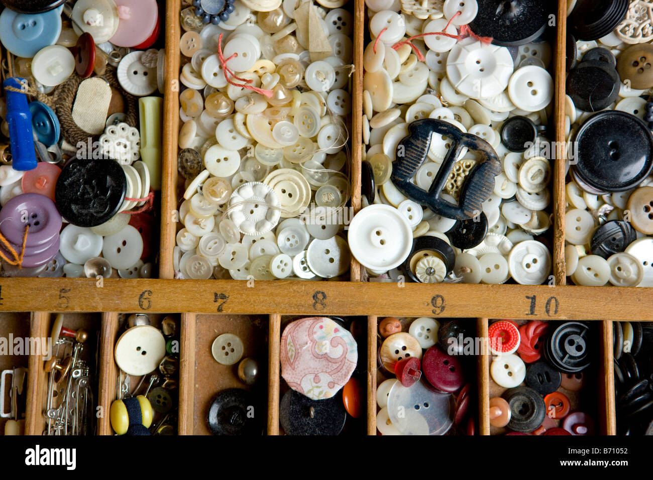 A Collection of Multi Colored Buttons Stock Photo - Alamy