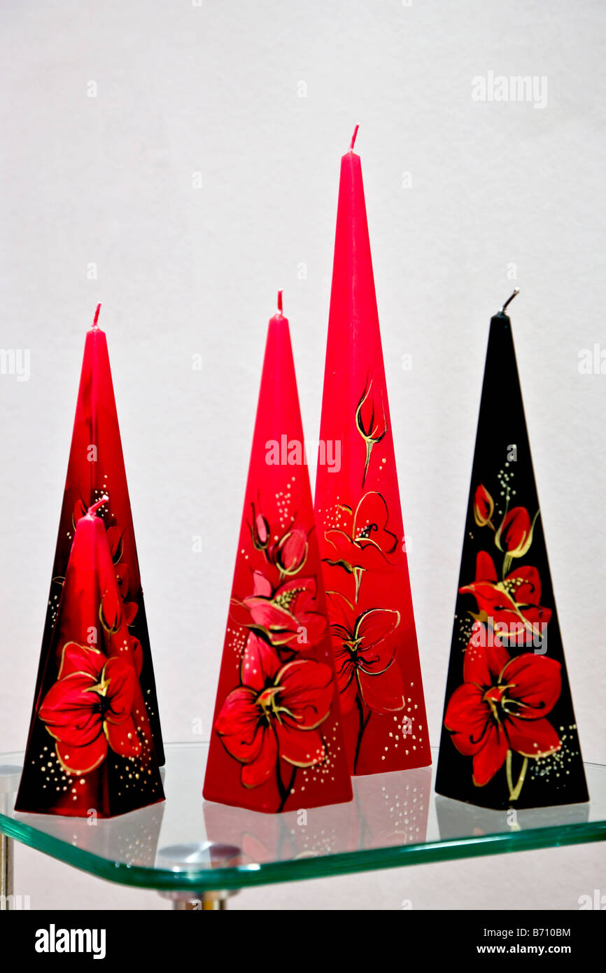Hand painted candlelight Stock Photo - Alamy