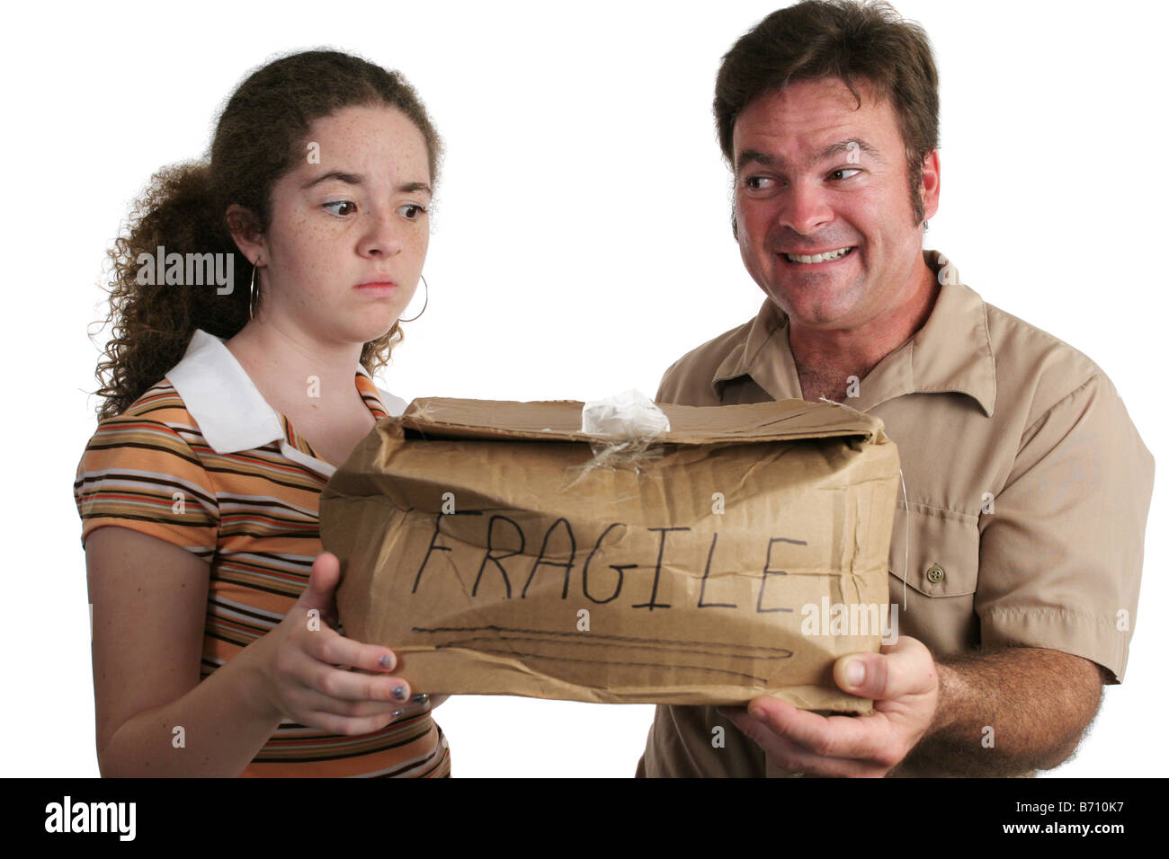 Smashed gift parcel hi-res stock photography and images - Alamy