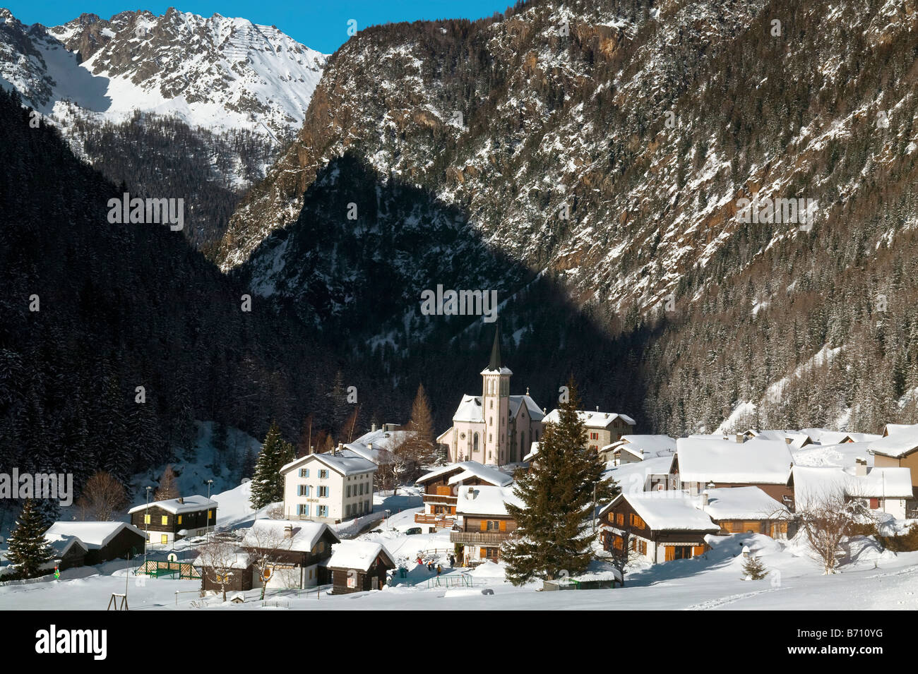 Trient valais village hi-res stock photography and images - Alamy