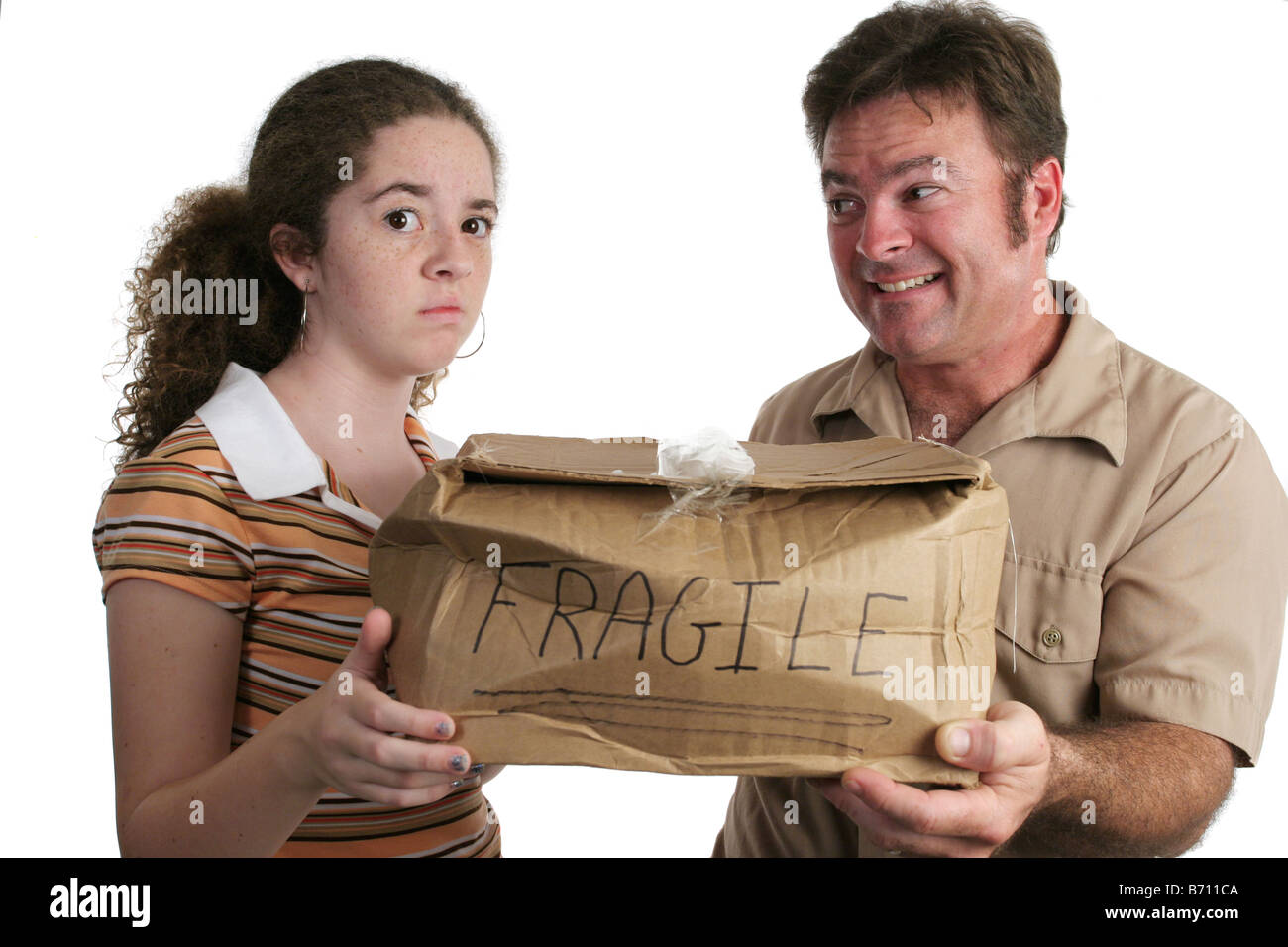 Smashed gift parcel hi-res stock photography and images - Alamy