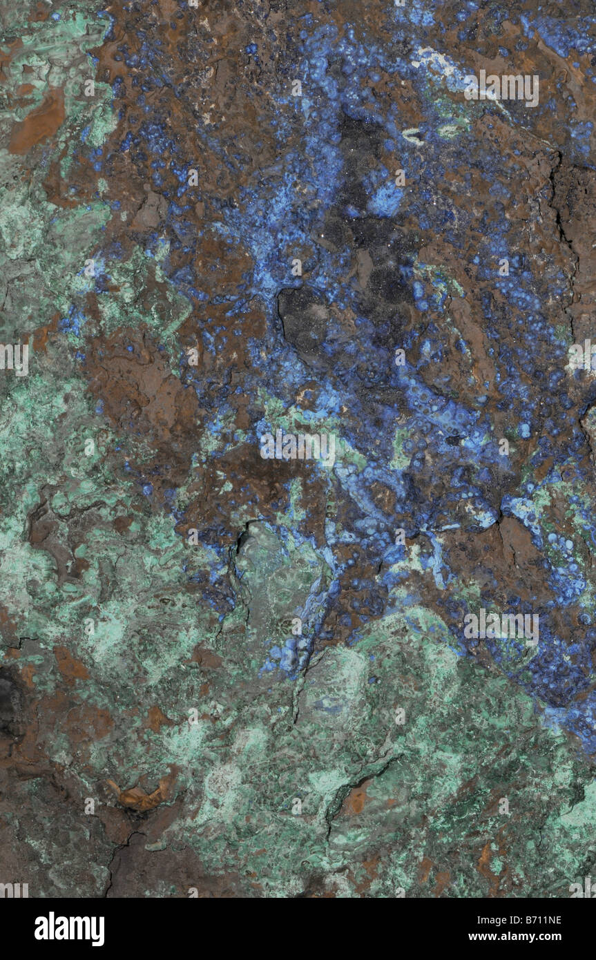 Azurite blue and malachite green from Bisbee Arizona These are copper ...