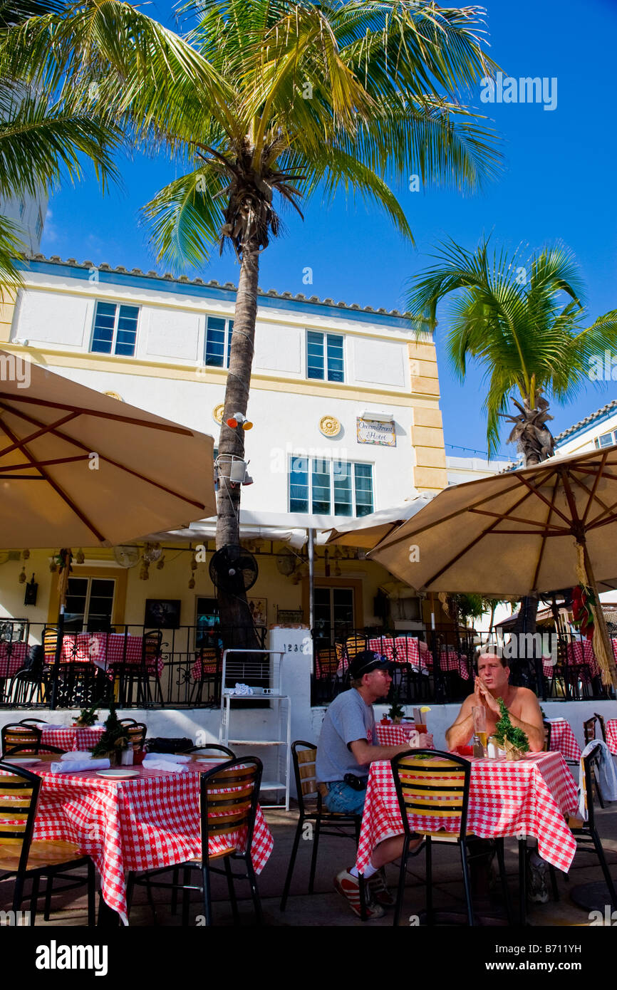 Miami South Beach , The Ocean Front Hotel , white art deco building ...
