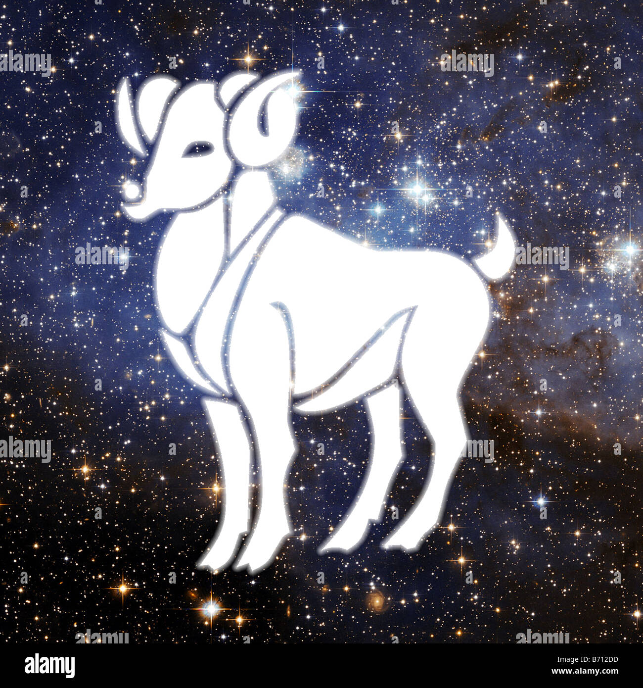 Aries Astrological Astrology Horoscope Birth Sign Stock Photo - Alamy